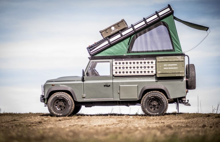 Hubdach-Selbstbausatz für den Land Rover Defender - MATSCH&PISTE